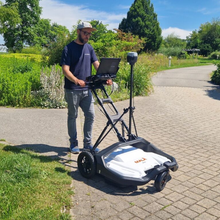 Untergrund Kartierung mit dem Mala Mira Compact Georadar